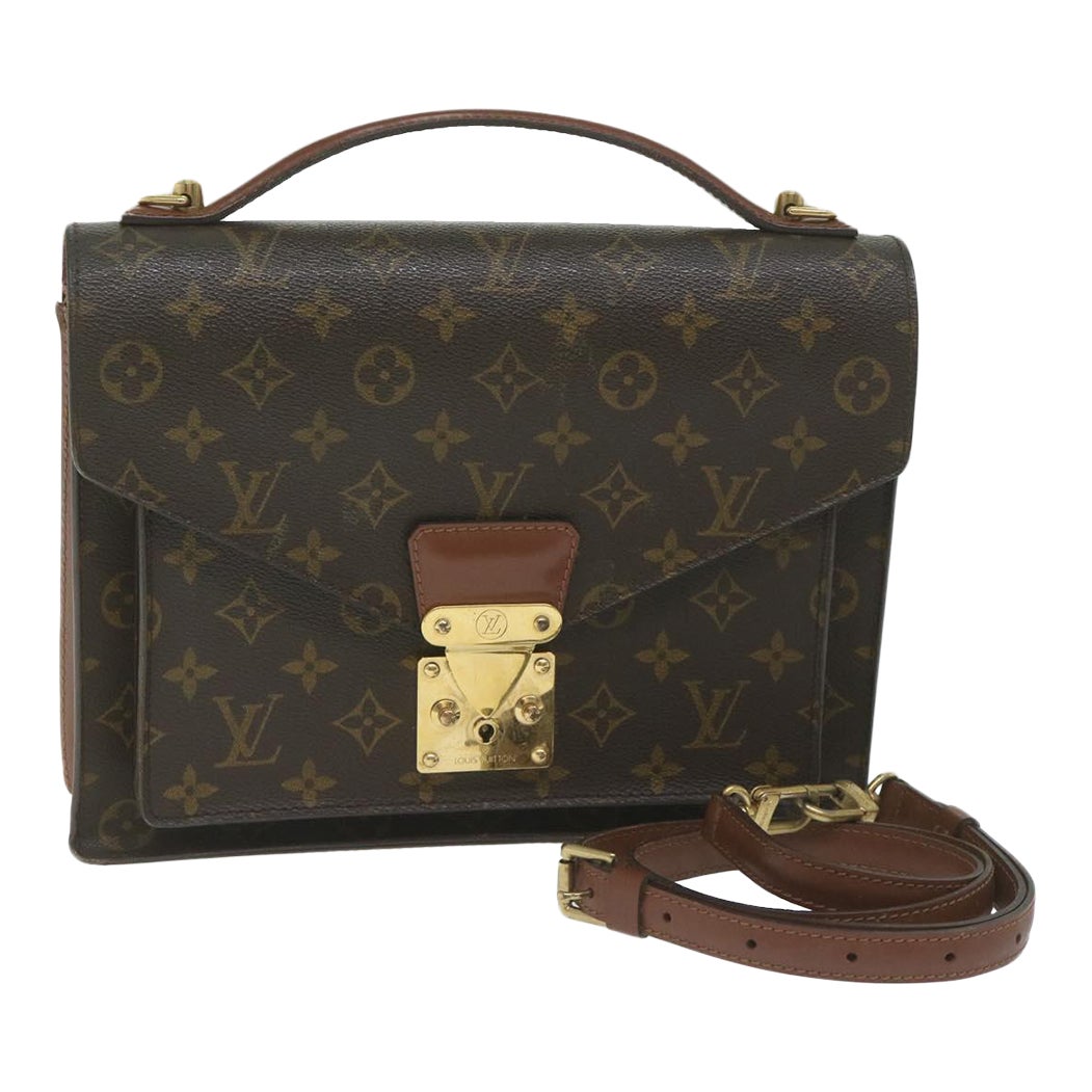 Louis Vuitton Monogram Monceau 28 Hand Bag 2Way M51185 Lv Auth 61558 ...