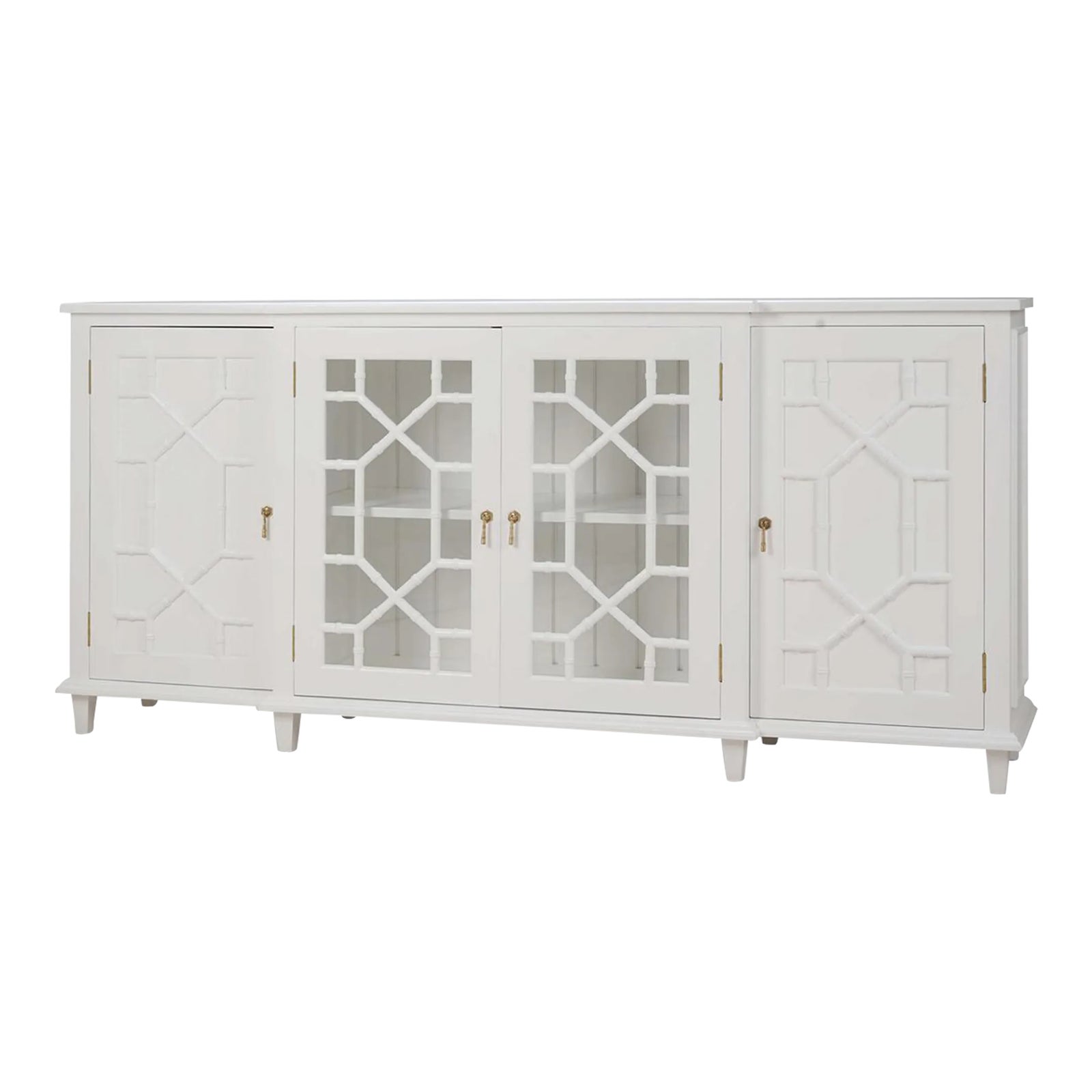 Mid Century Credenza - True White Finish | Chairish