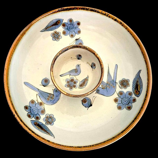 1970s Tonalá Mexico Ceramic Chip and Dip Bowls Designed by Ken Edwards ...