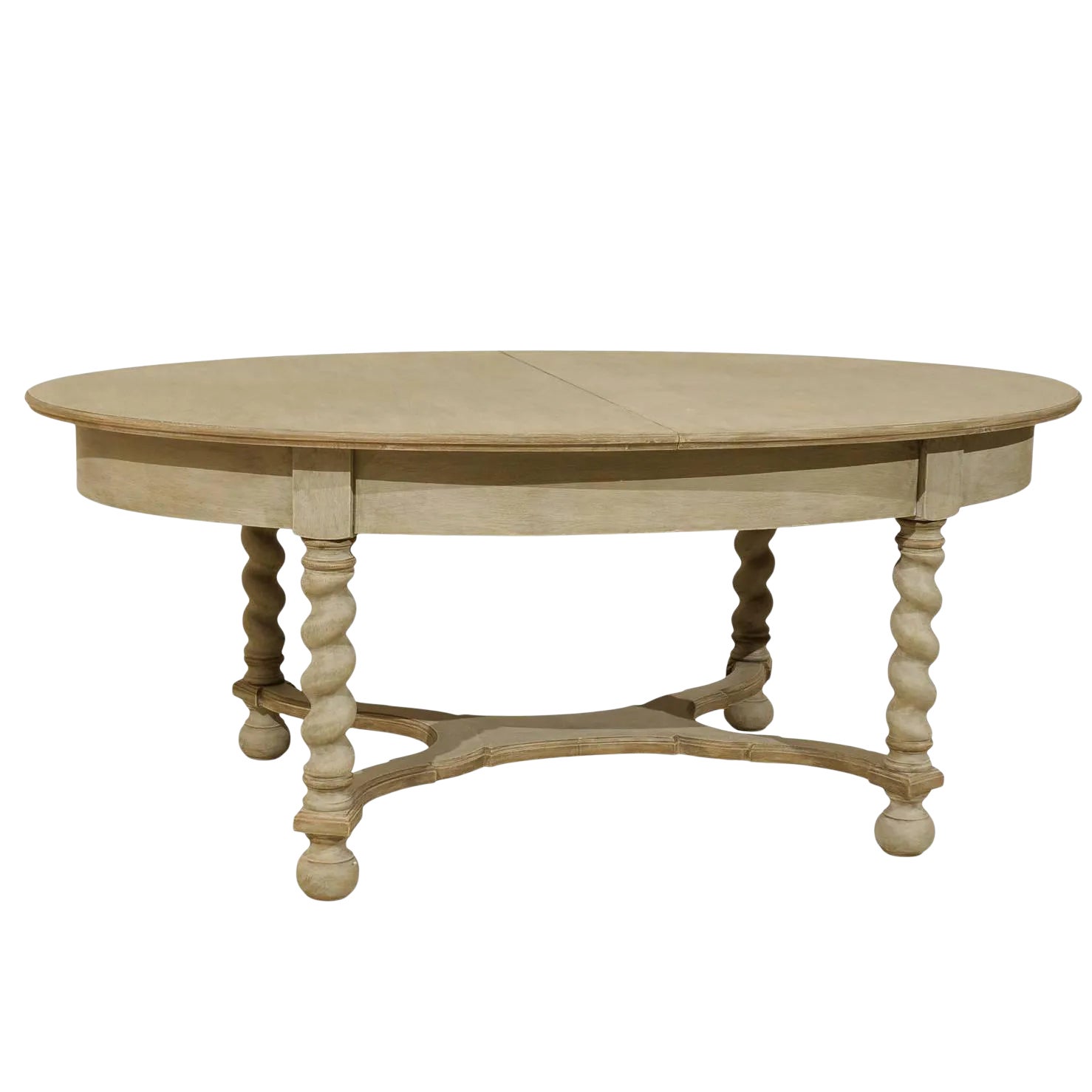 Swedish Baroque Style Oval Table From the Mid-20th Century | Chairish
