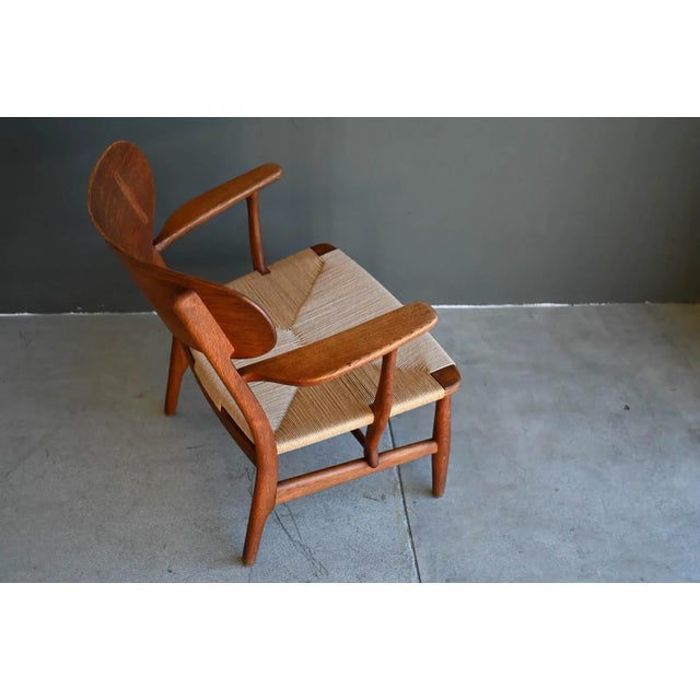 Hans J. Wegner Lounge Chair, Model Ch-22, Ca. 1950 | Chairish