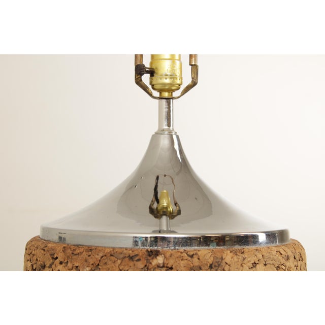 1970s Underwriters Laboratories Mid-Century Modern Cork & Chrome Table ...