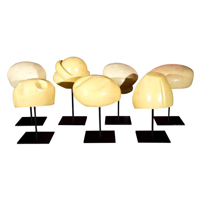 Set of Seven German Hat Forms | Chairish