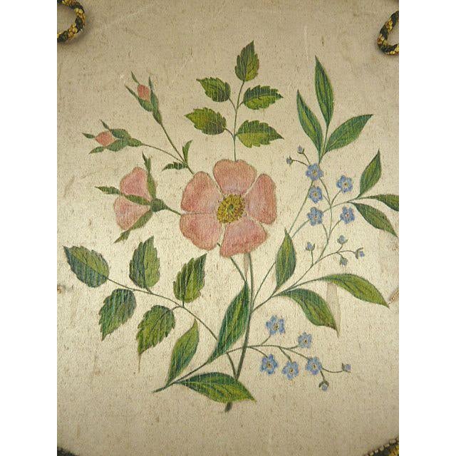 Antique Face Screens Silk With Fringe / Victorian Hand Painted Pair ...