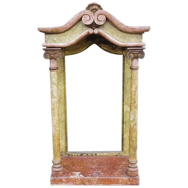 Italian Painted Pine Niche | Chairish