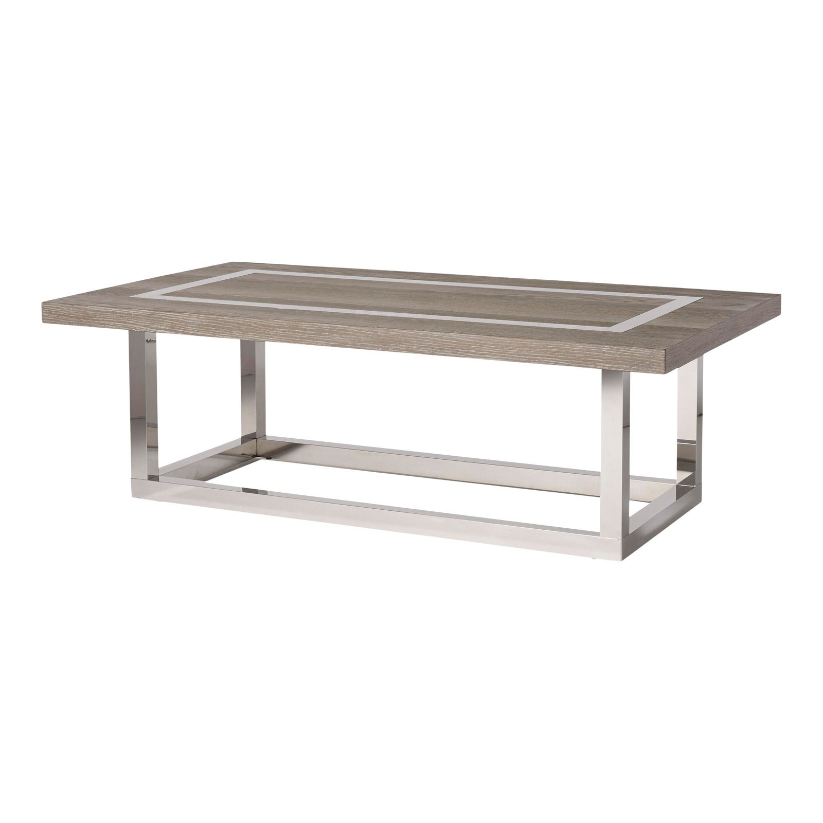 Modern Wyatt Stone Gray Cocktail Table | Chairish