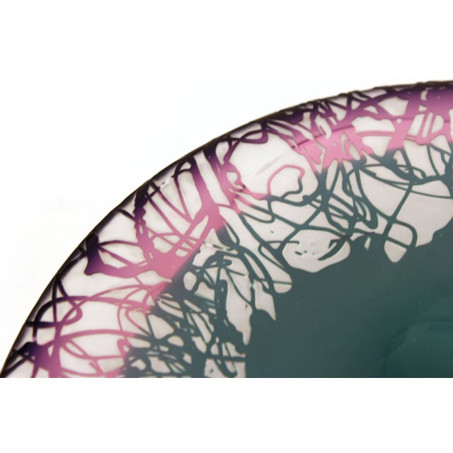 Cheryl Takacs Canadian Studio Art Glass Compote | Chairish