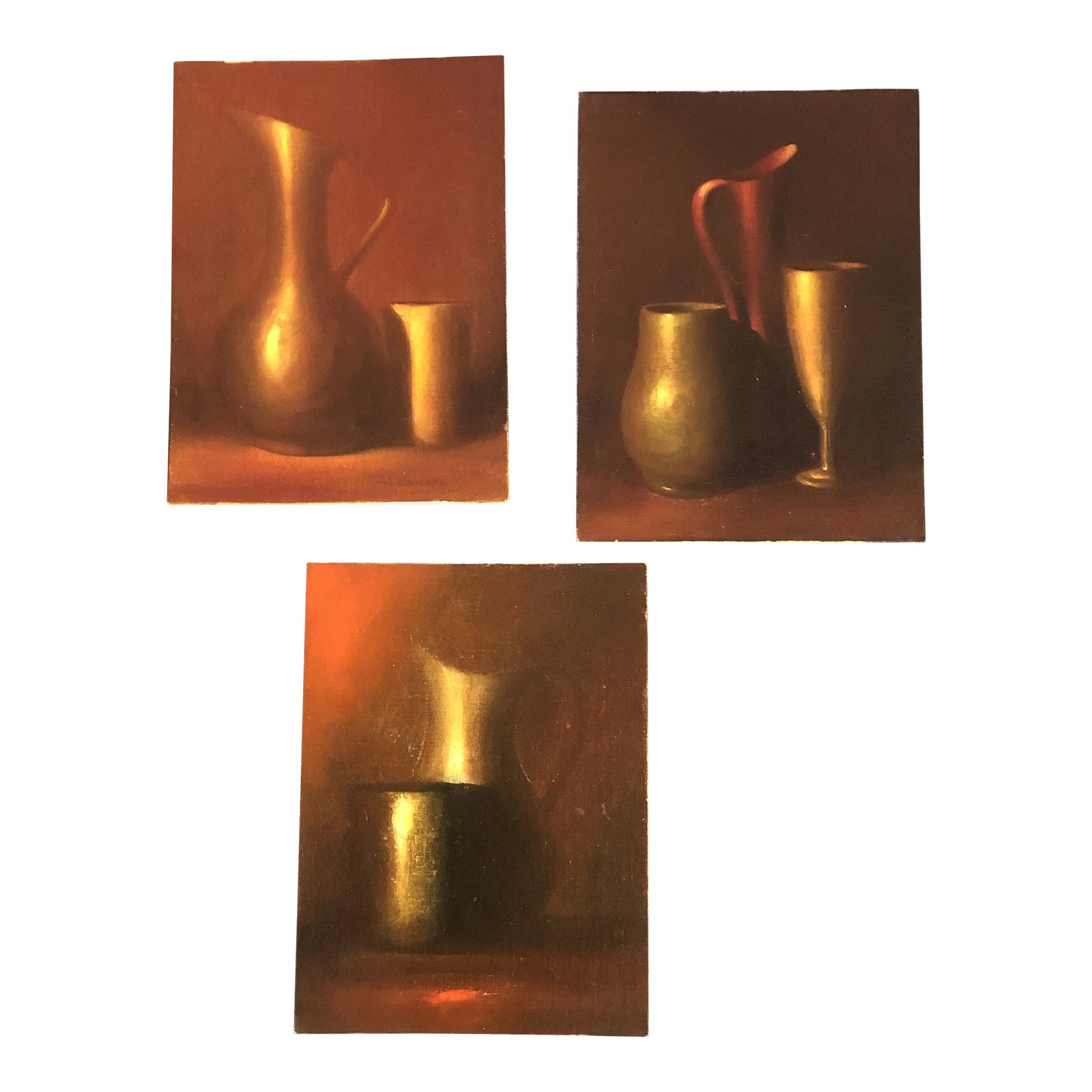 Gallery Wall Collection 3 Original Vintage Classic Still Life Paintings ...