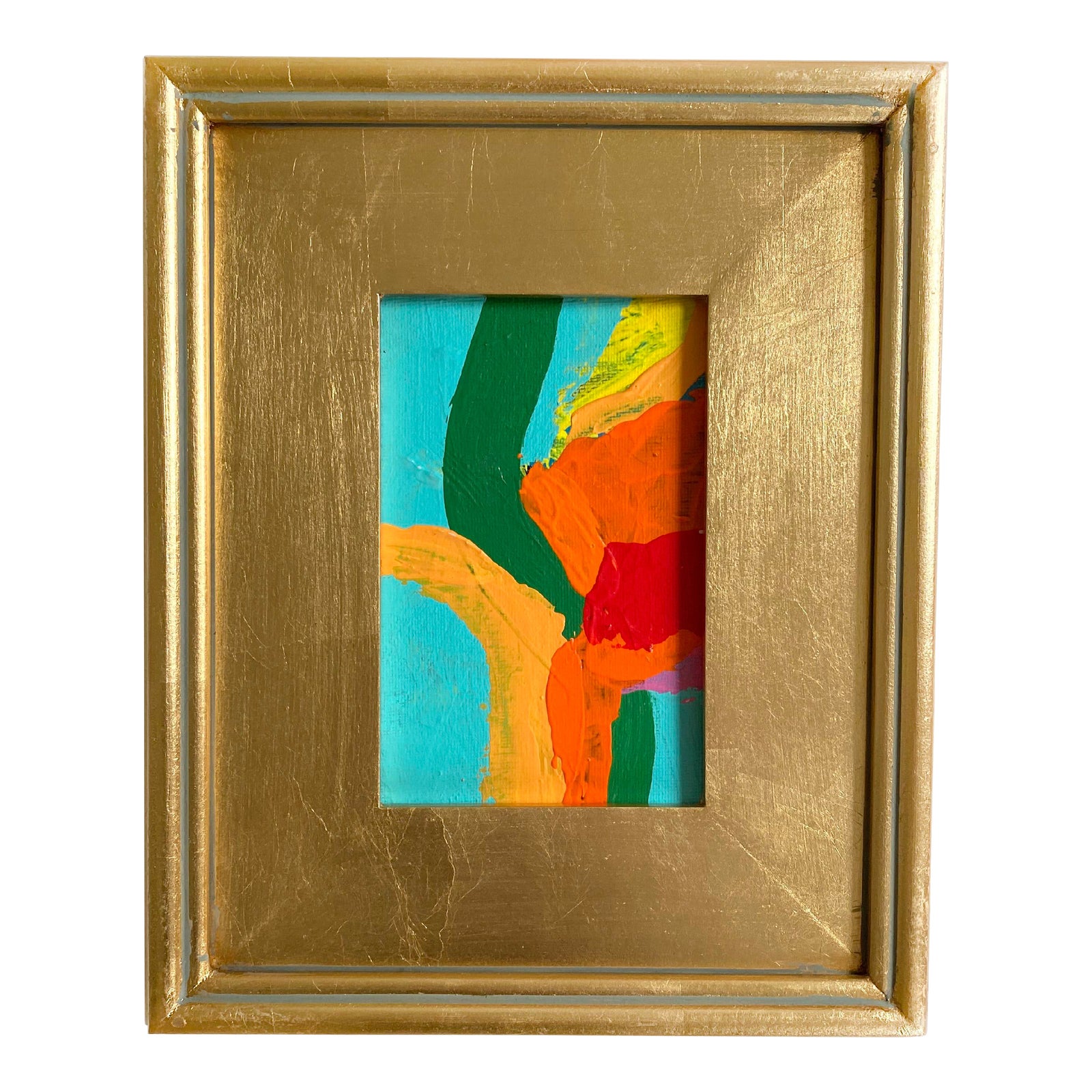 Jessalin Beutler 2024 Framed Mini Painting "Rainbow River" | Chairish