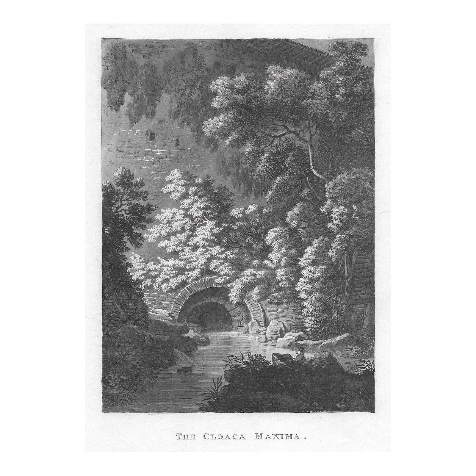 1798 Cloaca Maxima Roman Ruin Engraving | Chairish