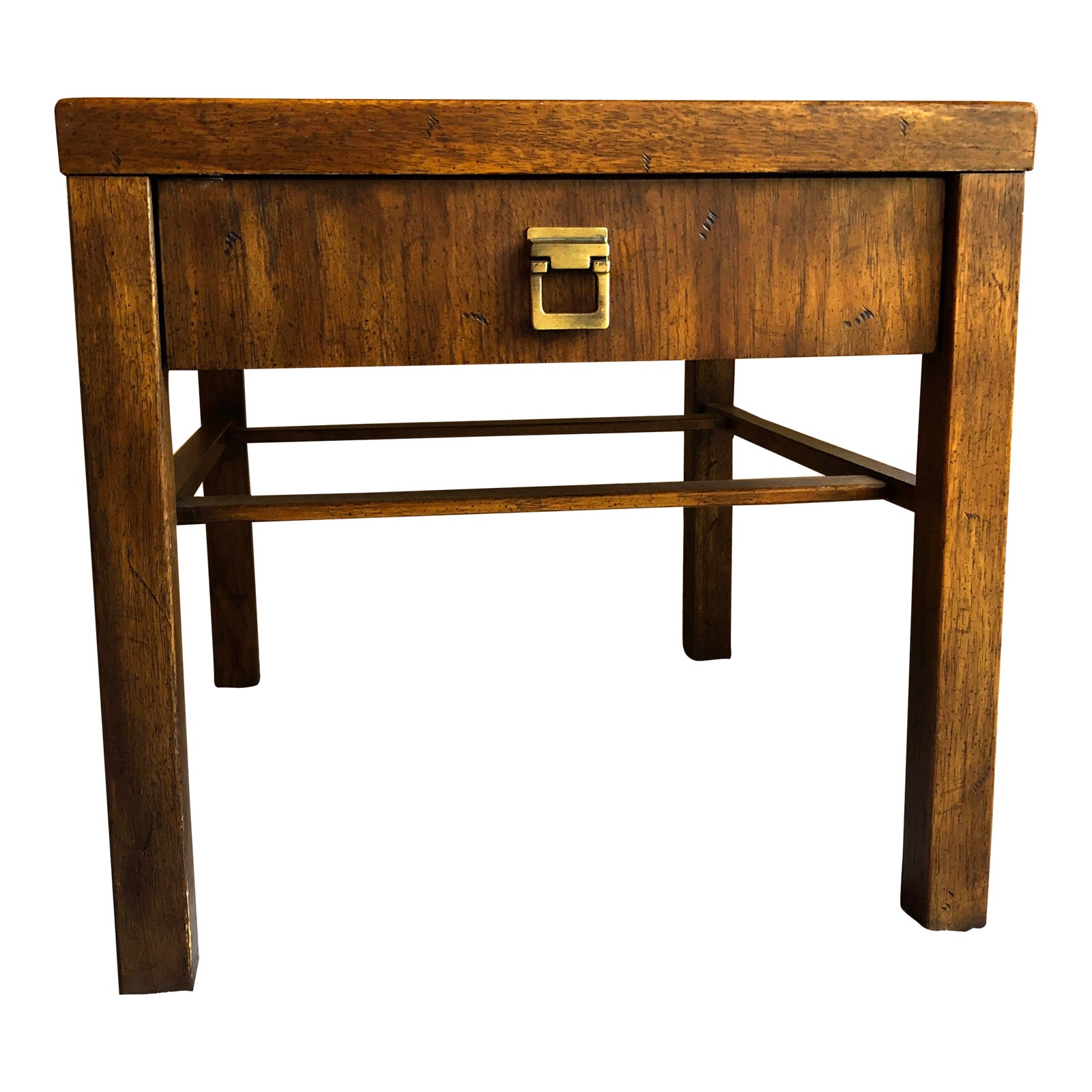 1980s Drexel Woodbriar Collection Side Table | Chairish
