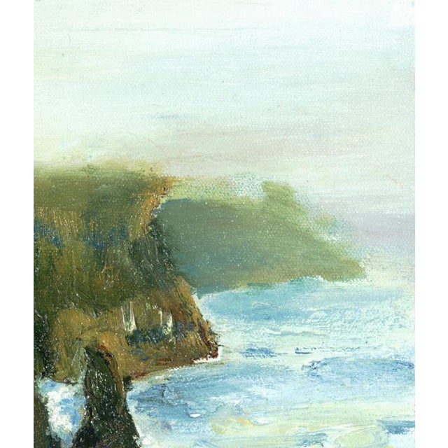 Nancy T Van Ness Cliffs of Mohr Ireland Framed Oil Paintings | Chairish
