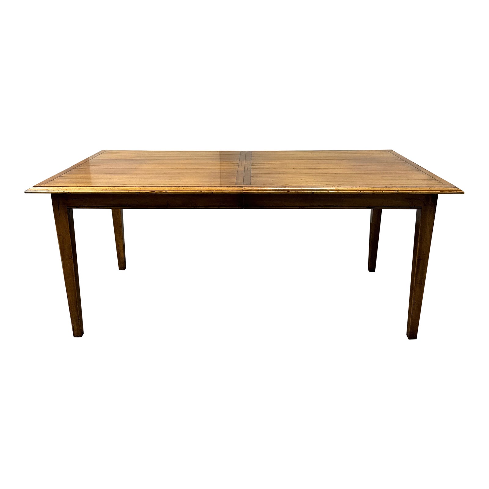 Kravet Furniture Aged Oakwood Extension Dining Room Table With Inlay ...