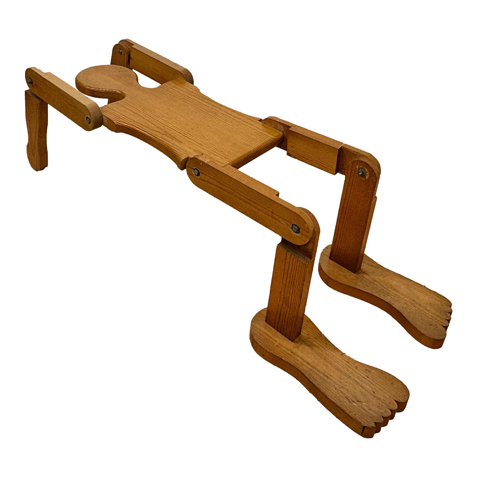 Vintage Articulated Life-Size Wooden Man Sculpture | Modular Coffee ...
