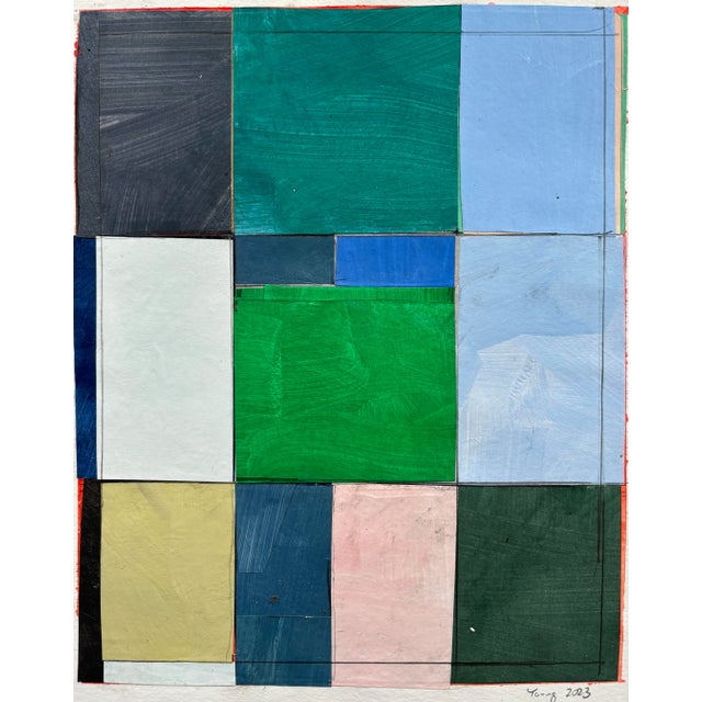 Lake Series, Contemporary Collage on Paper | Chairish