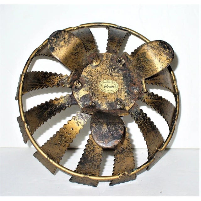 1950s Vintage Lobeco Brutalist Wrought Iron Basket, Made in Spain ...