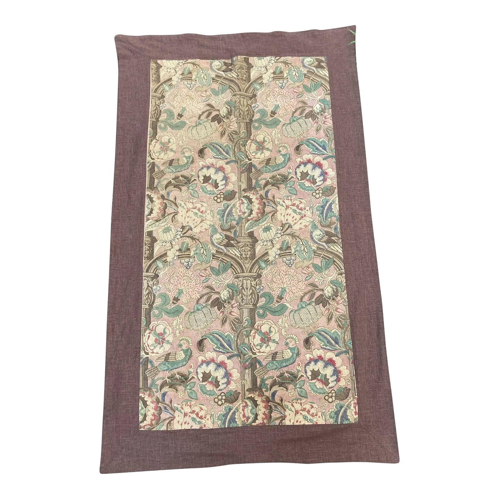 Antique Scenic Textile Wall Hanging | Chairish
