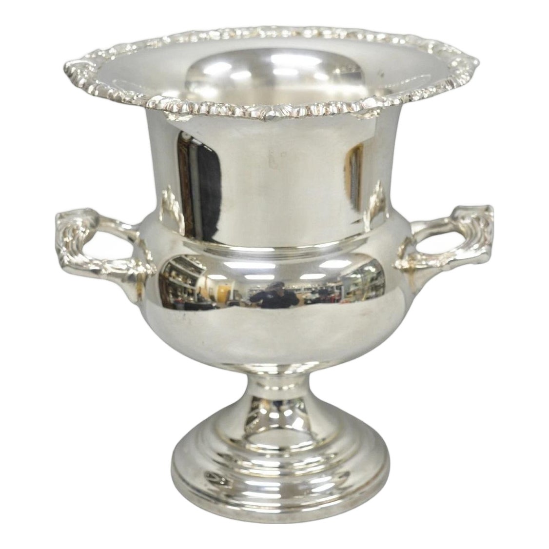 Vintage Sheridan Silver Plated Trophy Cup Urn Bar Champagne Chiller Ice ...