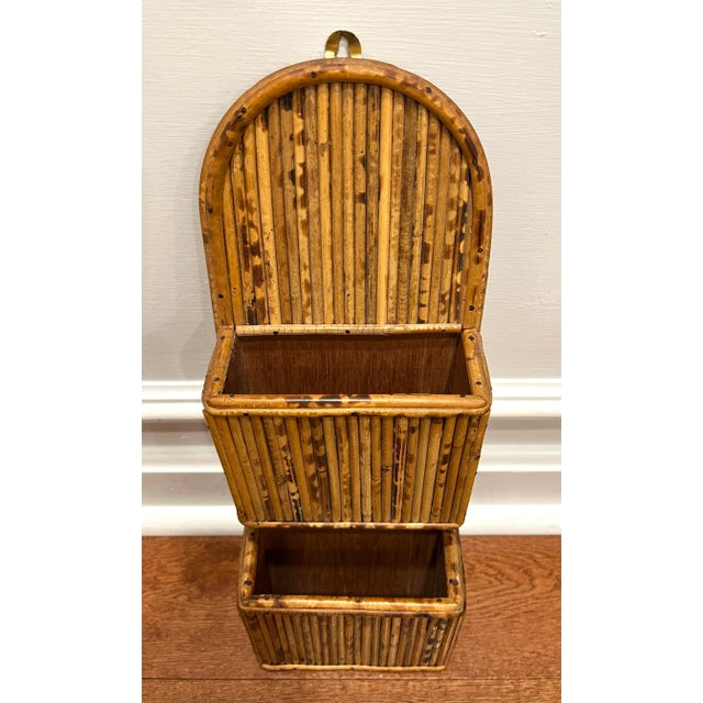 Bamboo Rattan Letter Holder | Chairish