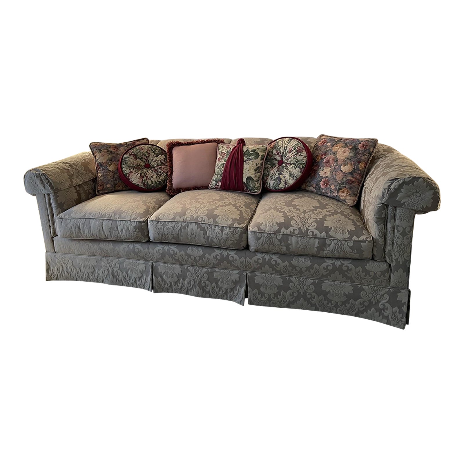 1990s Custom Brocade Tapestry Sofa | Chairish