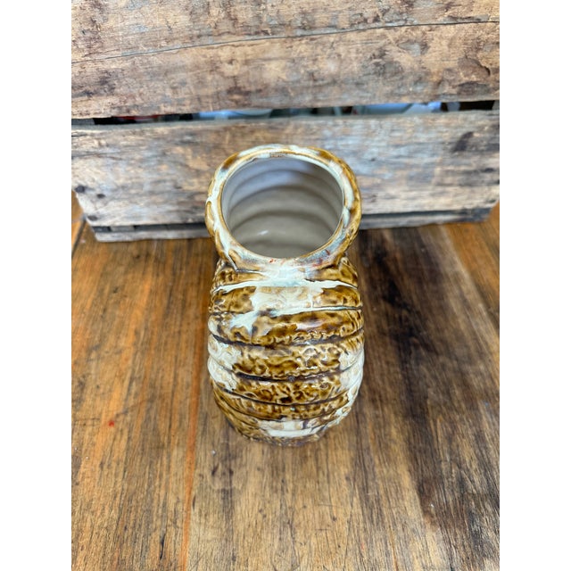 Vintage 1960s Ammonite Nautilus Seashell Ceramic Pottery Vase Vessel ...