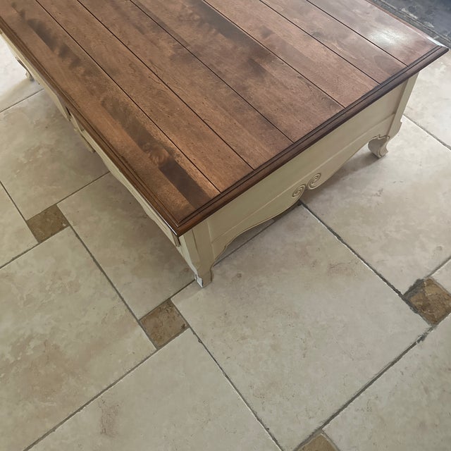 Ethan Allen Country French Coffee Table | Chairish