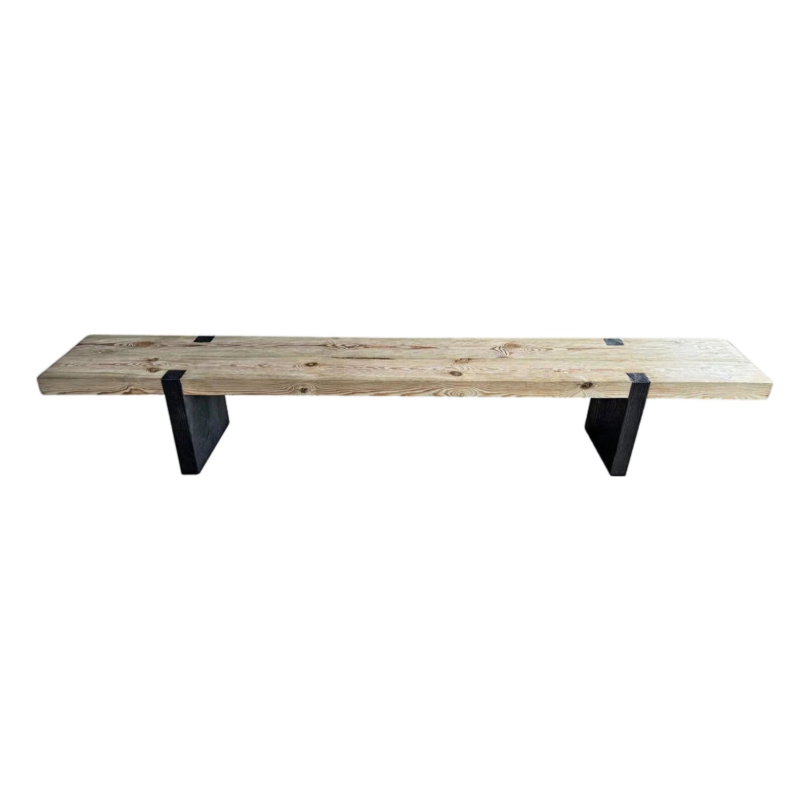 Long Sculptural Teak Wood Bench, Modern Organic, Stunning Wood Textures ...