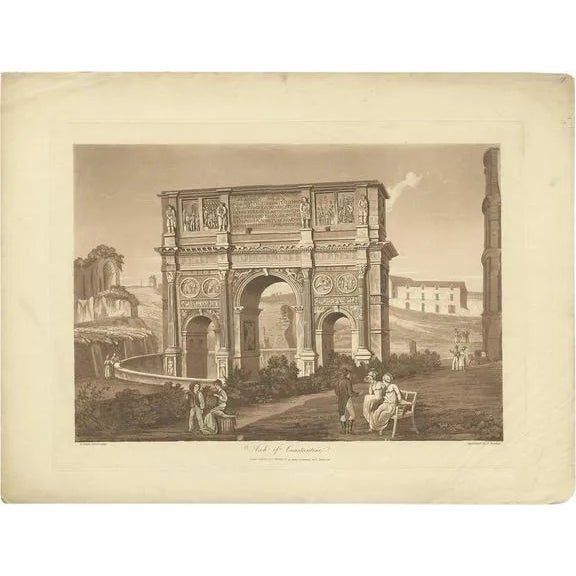 Abbot, Arch of Constantine, 1820, Paper | Chairish