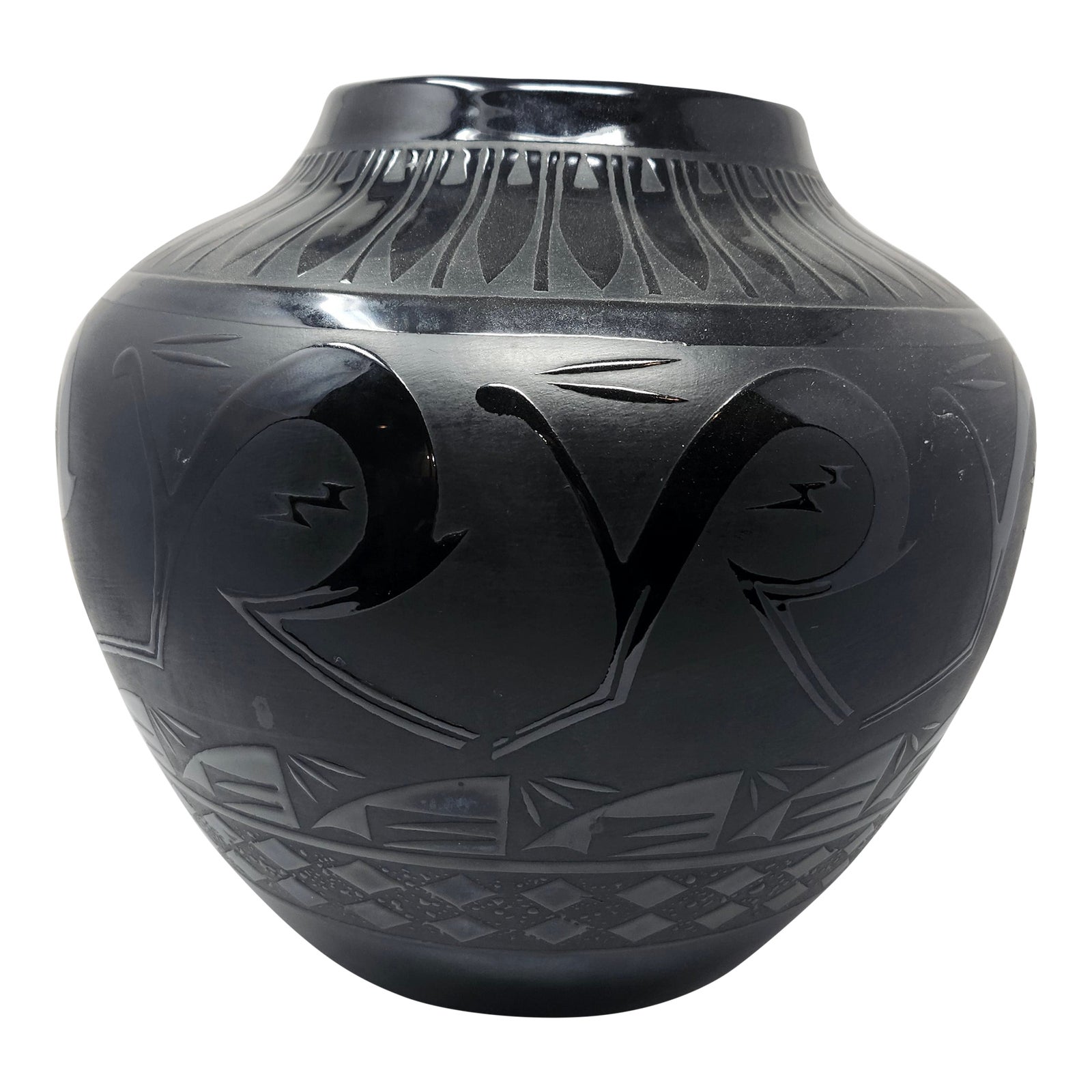 Mid 20th Century American Pottery Olla by Ben Saxon | Chairish