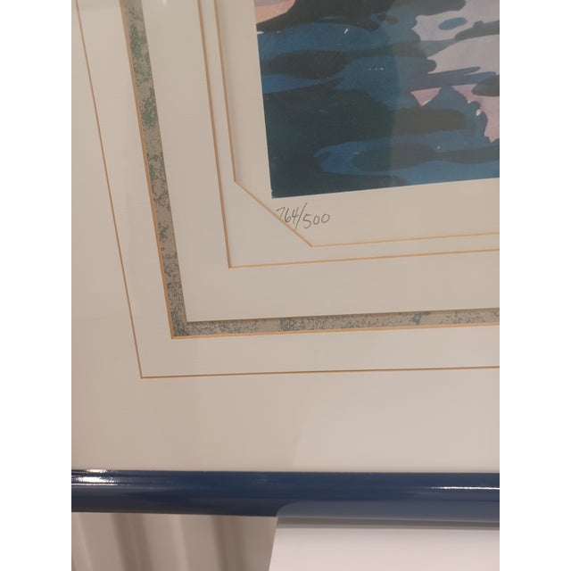 Late 20th Century Large Signed and Numbered Framed Lithograph Titled ...