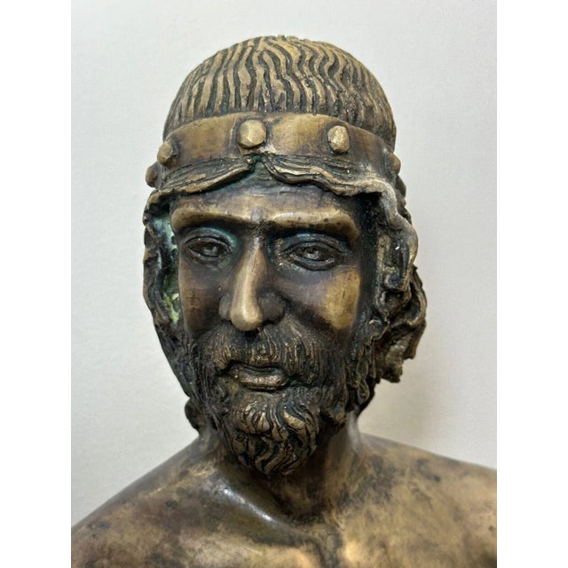 1920s French Bronze Gladiator Warrior Sculpture | Chairish