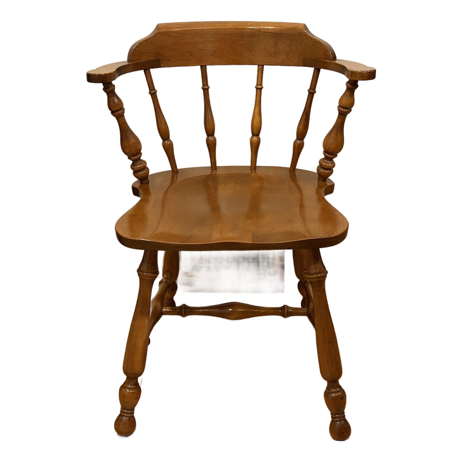 Ethan Allen Maple Early American Traditional Colonial Dining Chair ...