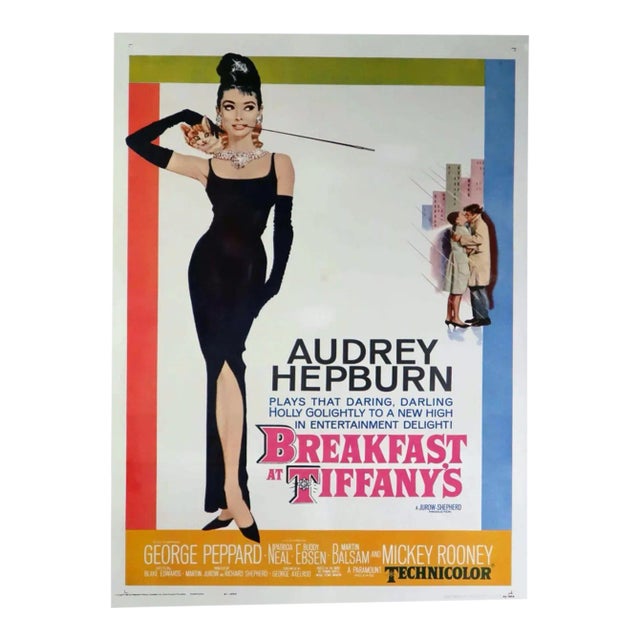 1961 Breakfast at Tiffanys Poster | Chairish