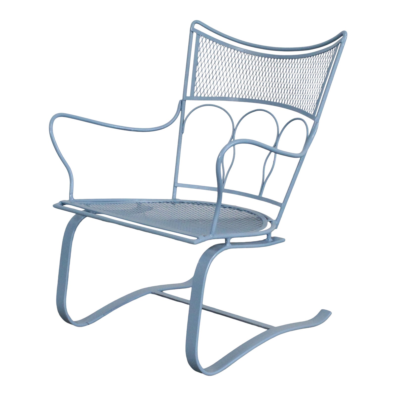 Mid-Century Modern Salterini Springer Rocker Patio Lounge Chair | Chairish