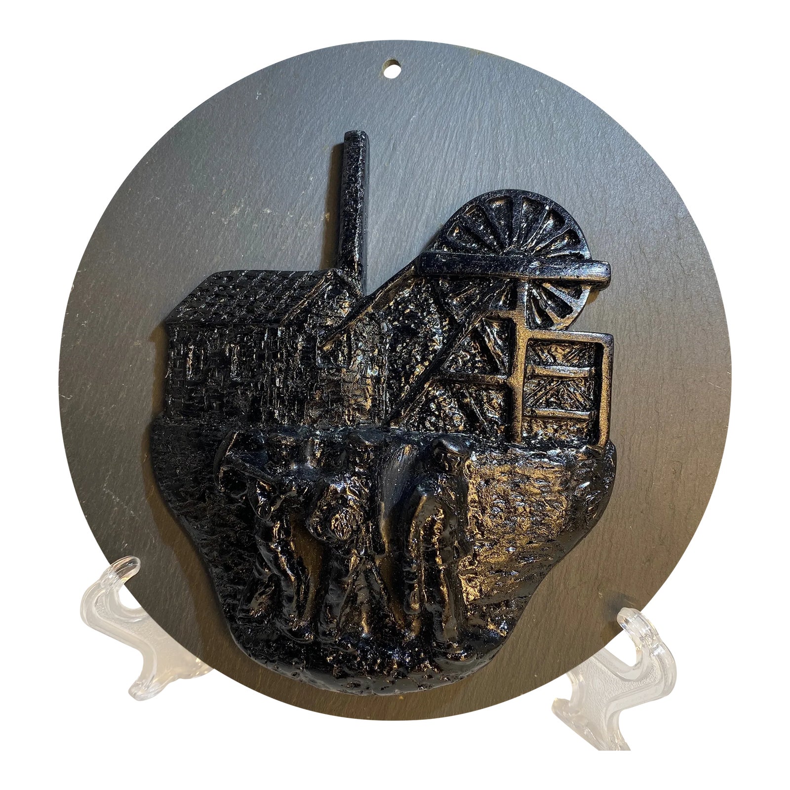 2000s Welsh Coal Art Sculpture | Chairish
