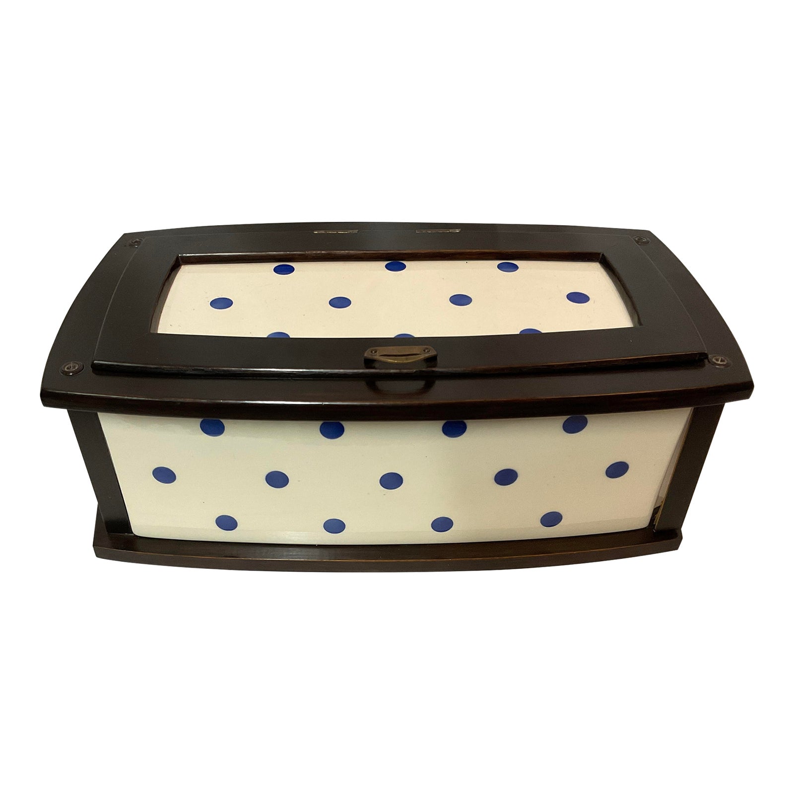 20th Century German Villeroy and Boch Porcelain Bread Box | Chairish