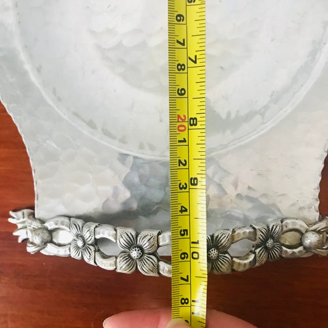 Vintage Hand Wrought Aluminum Tray by Rodney Kent | Chairish