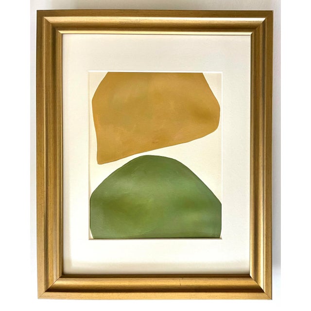 2023 "Il Grano" Contemporary Minimalist Painting on Paper by Artist r.k ...