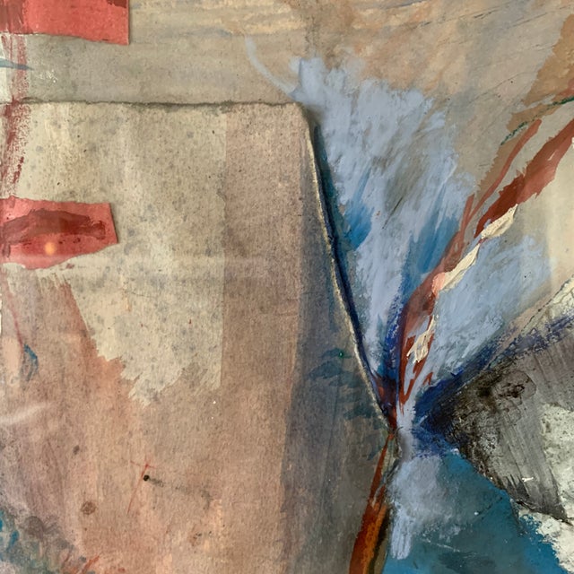 1980s Mary Heebner Seattle Abstract Mixed Media on Paper Painting ...