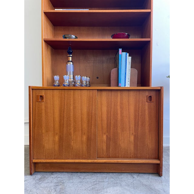 Mid Century Modern Danish Teak Wall Unit | Chairish
