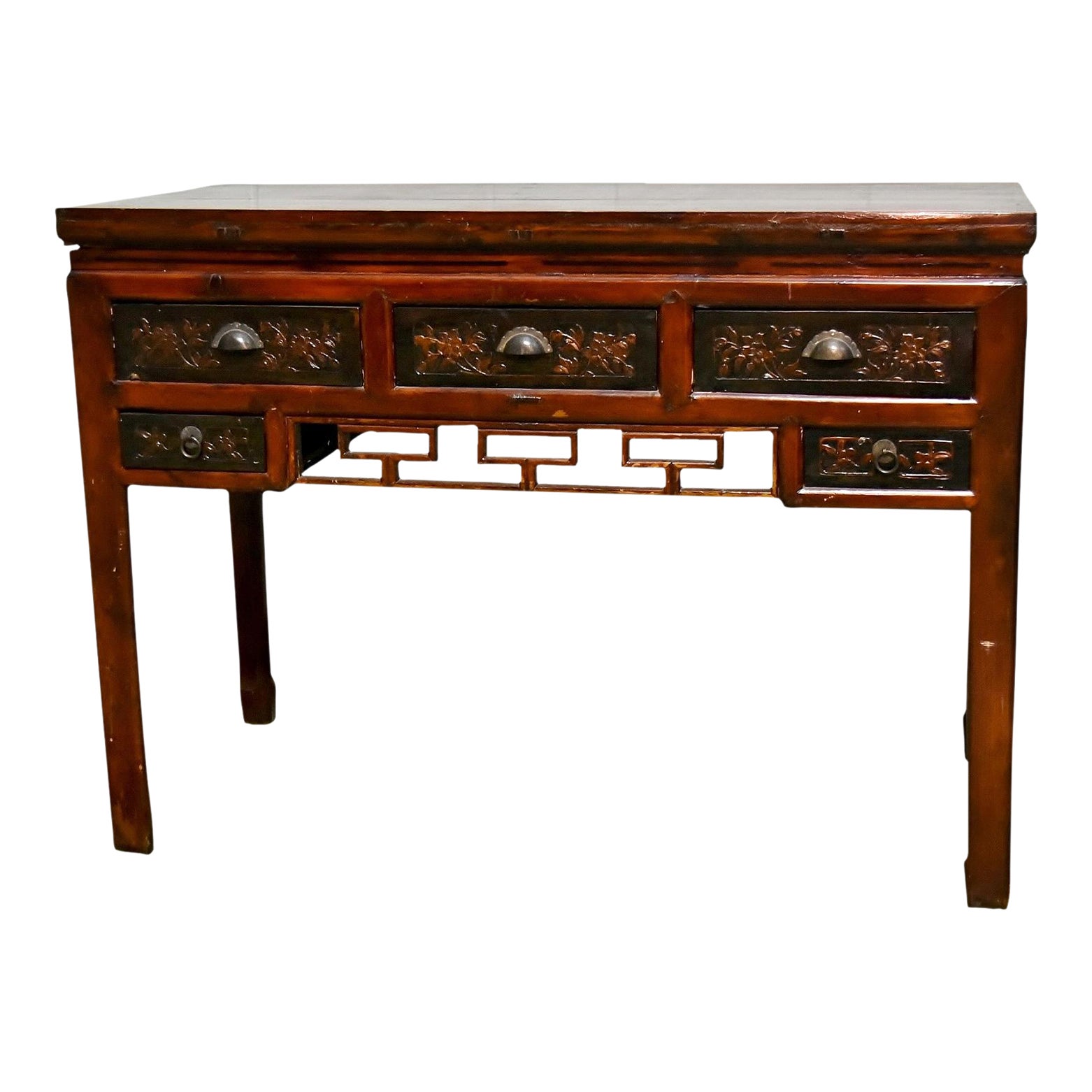 Antique Chinese Lacquered Ming Style Console or Altar Table | Chairish