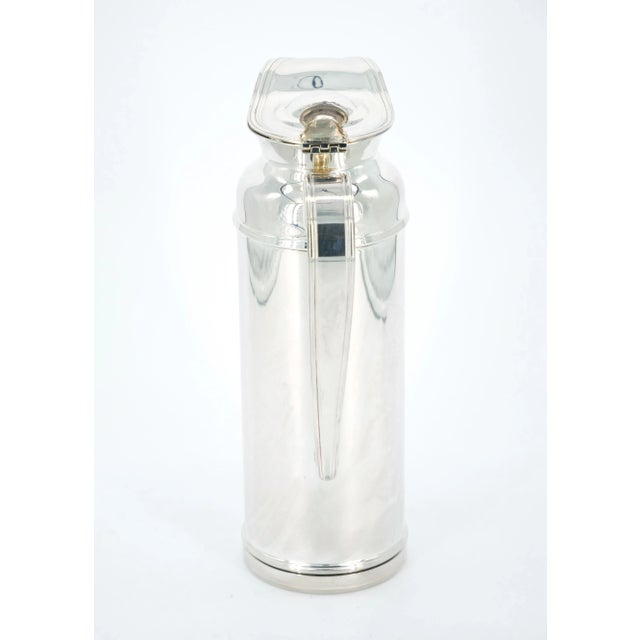 Italian Silver Plated Insulated Interior Hot / Cold Beverage Thermos ...