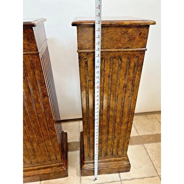 Vintage Fluted Columns Plant Stands Extra Large Display Pedestals Resin ...