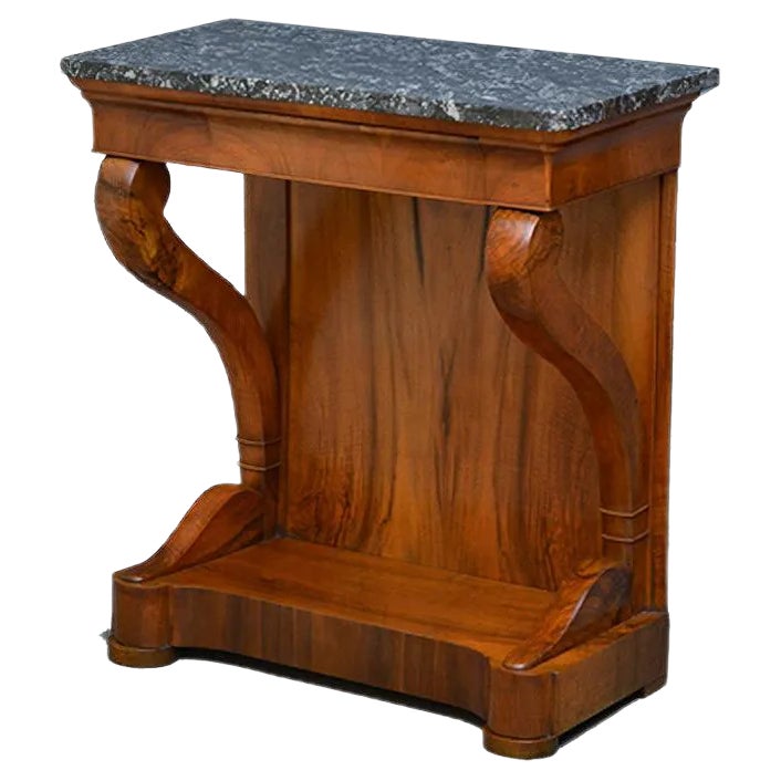 Antique Louis Phillipe Style Walnut Console Table | Chairish
