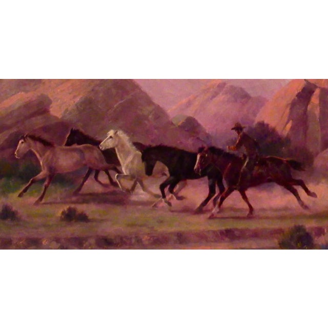 Charles Damrow Western Scene, c.1960 | Chairish
