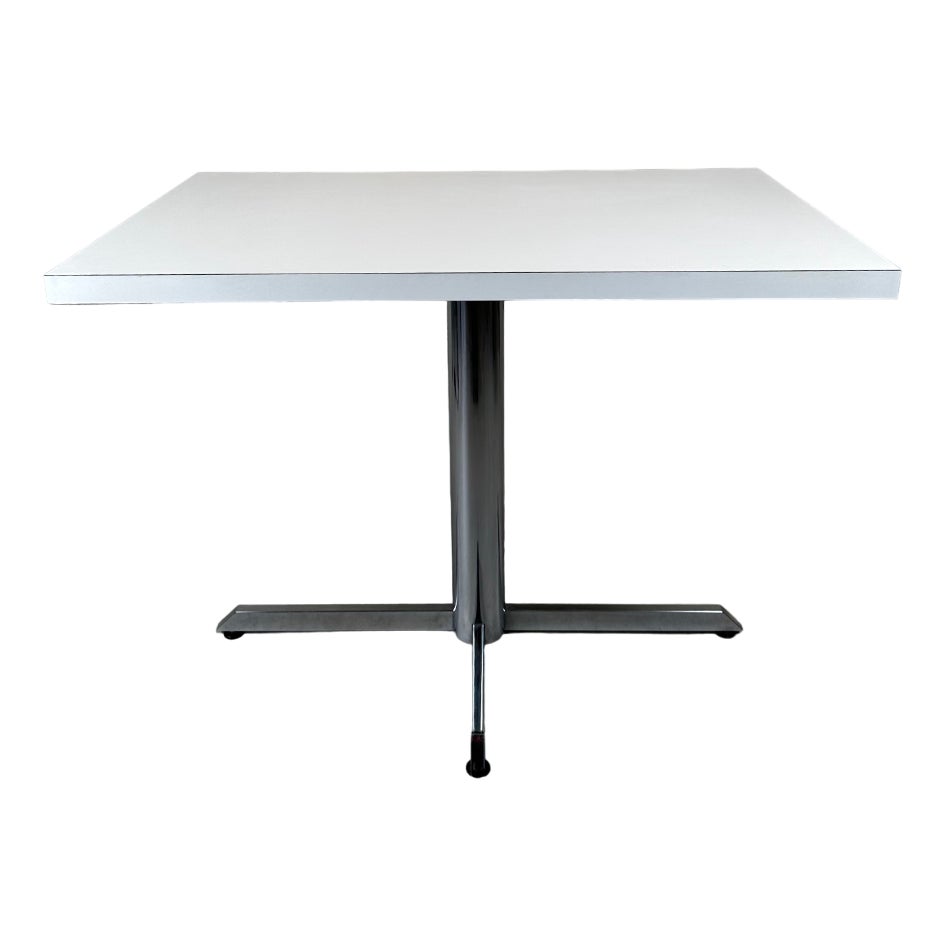 Vintage Table in Formica and Chrome | Chairish