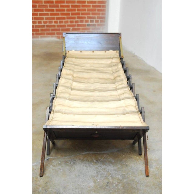 Ww1 British Officer's Campaign Field Cot Desk or Cabinetta | Chairish