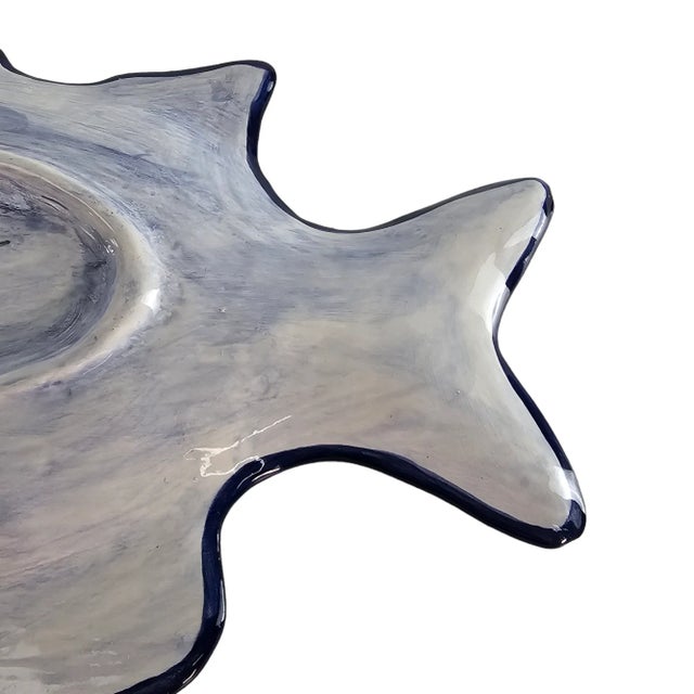 Talavera Mexican Hand Painted Fish Platter | Chairish