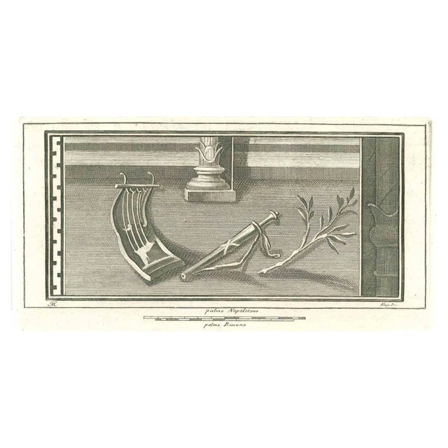 Vincenzo Aloja, Ancient Roman Still Life, Etching, 18th Century | Chairish