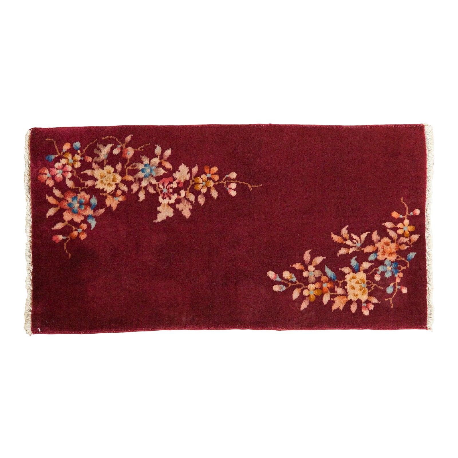 Vintage Nichols Art Deco Rug Runner - 2' X 3'9" | Chairish